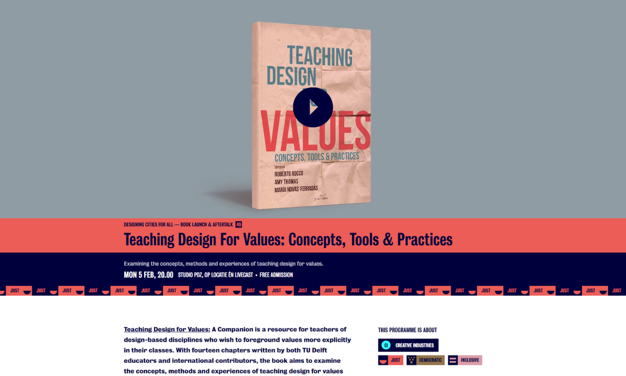 Teaching Design For Values : Concepts, Tools & Practices - Wallonie ...